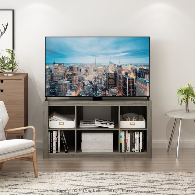 Furinno Fowler Simple Entertainment Center, Multipurpose Wooden TV ...