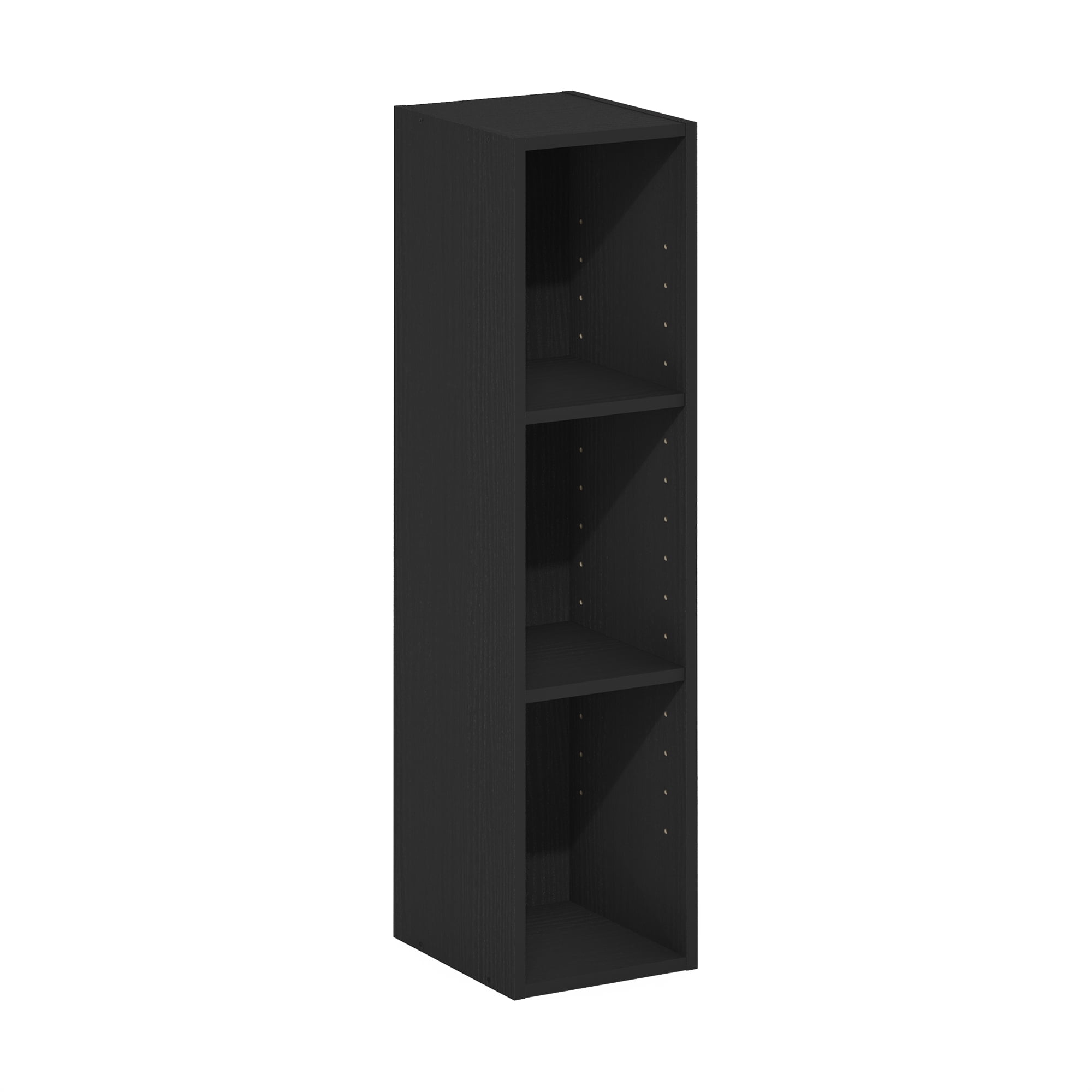 Furinno Fulda 3-Tier Space Saving Storage Shelf Bookcase, 8-Inch Width ...