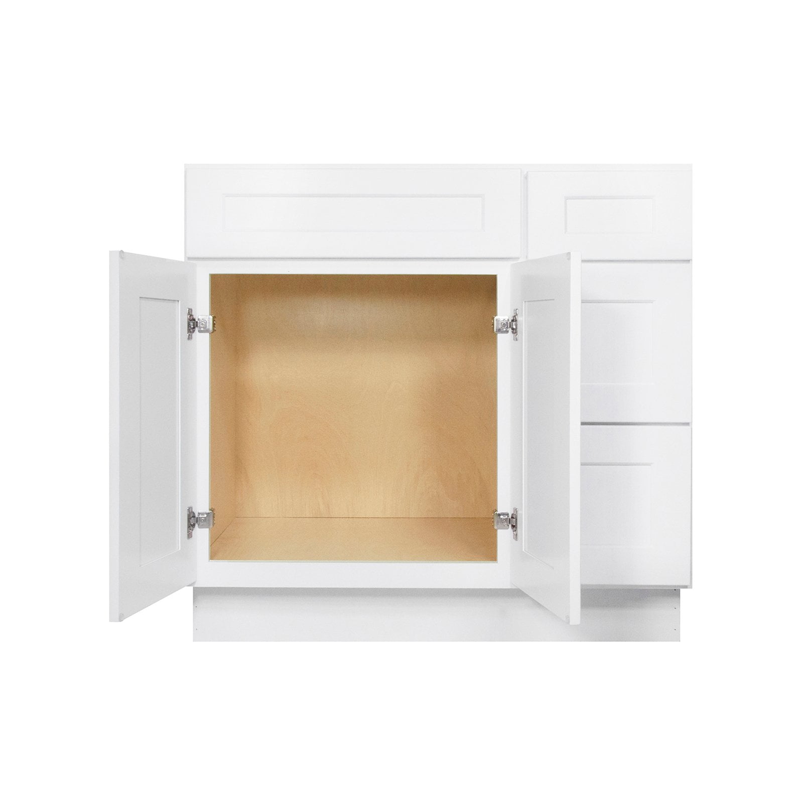 Furinno Home Easy-DIY Combo Bases - Drawers Right Bath Vanity Cabinet ...