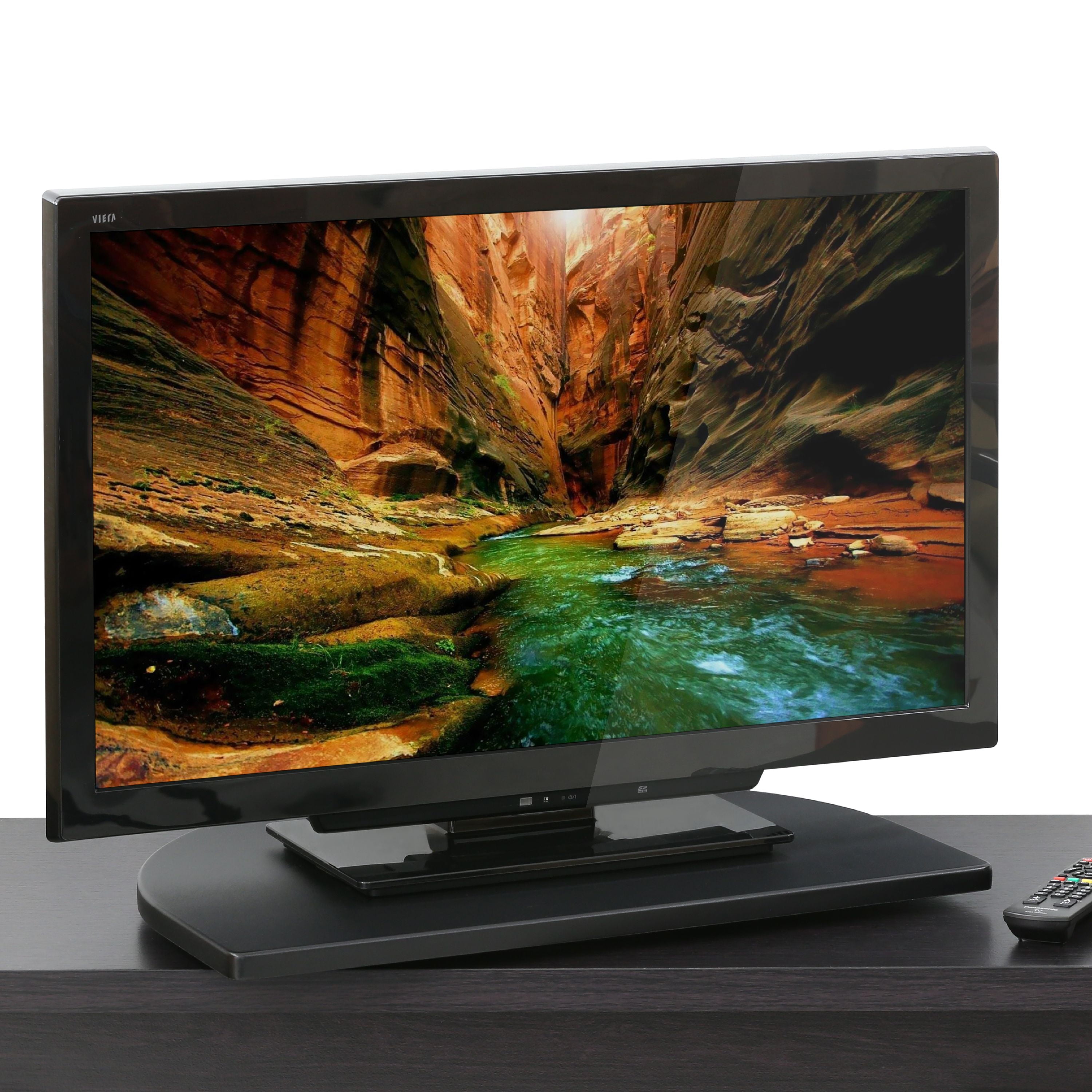 Furinno Indo FSP299BK Simple Swivel TV Board, Black - Walmart.com