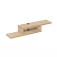 Furinno Indo Wall Mounted Floating Media Console, 47 Inch, Marcy Oak ...