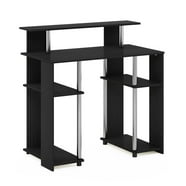Furinno JAYA Simple Design Computer Writing Desk, Walnut - Walmart.com