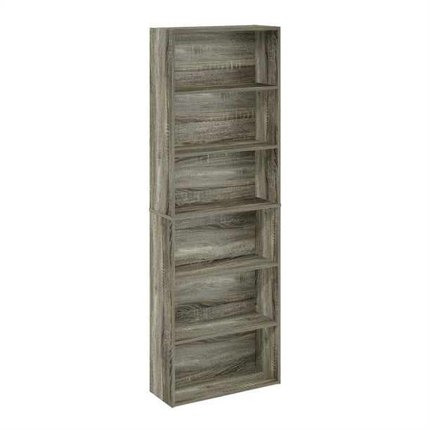 Furinno JAYA Simply Home Free Standing Adjustable 6-Tier Open Storage ...