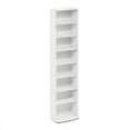 Furinno JAYA White Multimedia Storage Tower, Space Saving CD/DVD ...