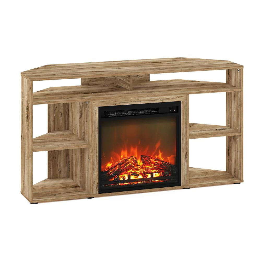 Furinno Jensen Entertainment Center Cabinet Console, Electric Media ...