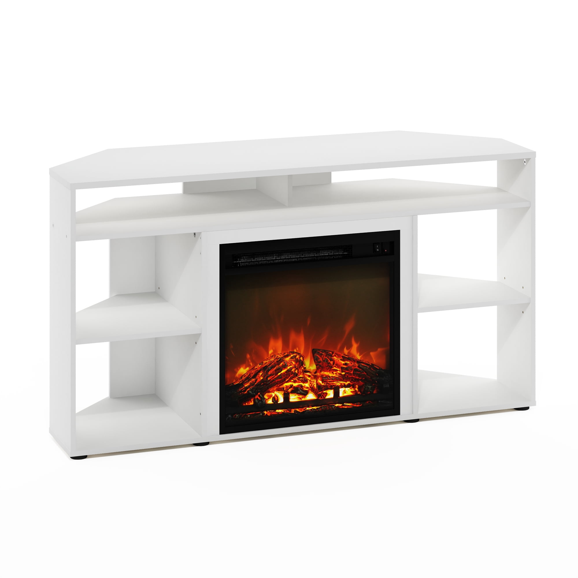 Furinno Jensen Entertainment Center Console, Electric Media Unit with ...