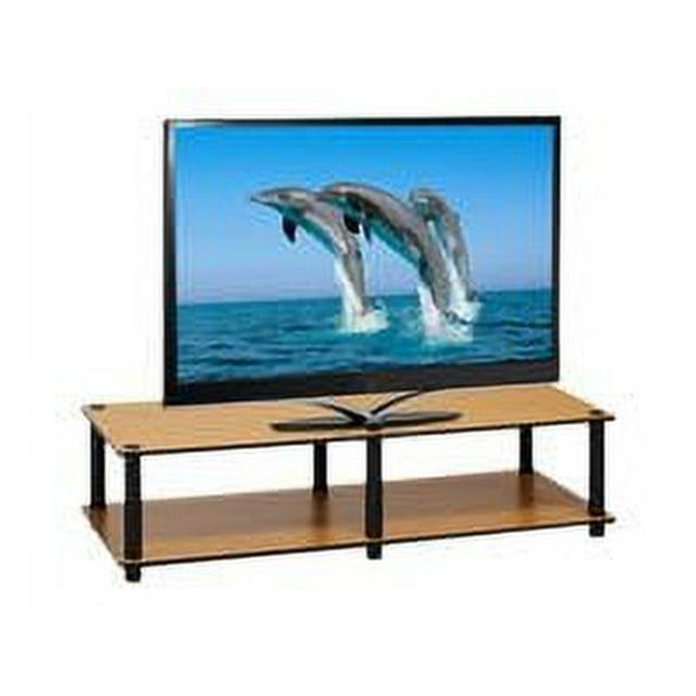 Furinno Just No-Tools Wide TV Stand - Easy Assembly, Low Rise, Suitable ...