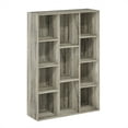 Furinno Luder 11-Cube Reversible Open Shelf Modern Bookcase, French Oak ...
