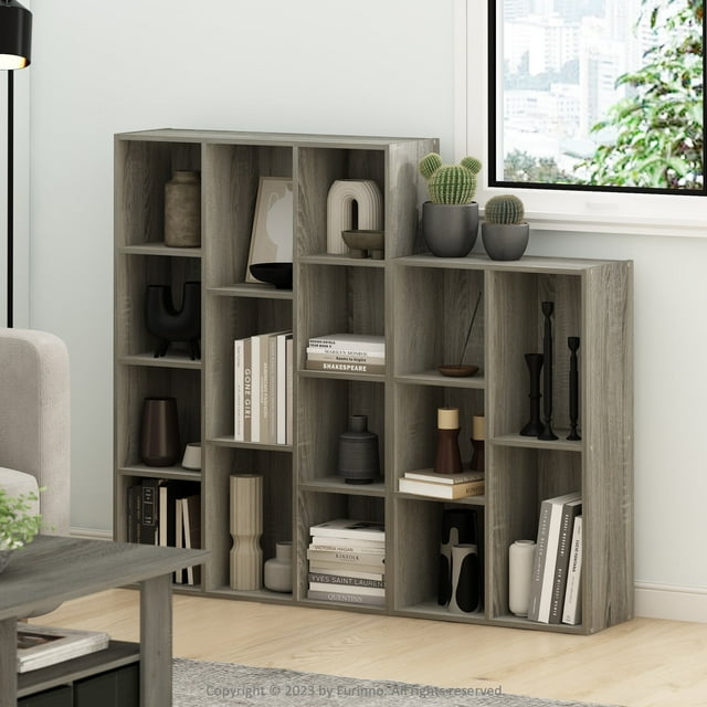 Furinno Luder 5-Cube Reversible Open Shelf, French Oak - Walmart.com