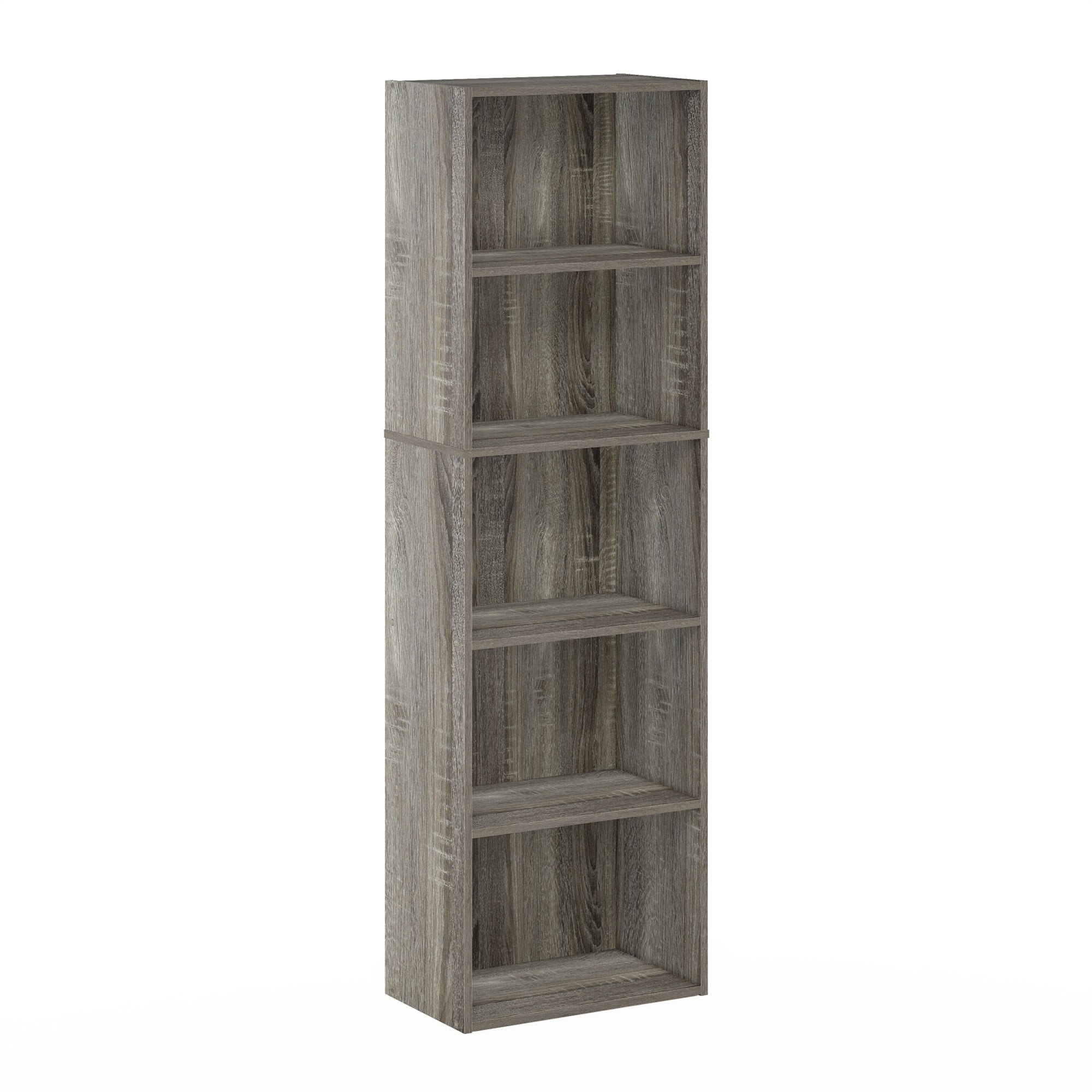 Mainstays 5 Shelf Adjustable Shelf Bookcase, Oak - Walmart.com