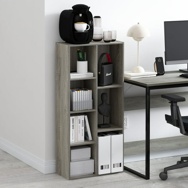 Furinno Luder 7-Cube Reversible Open Shelf, French Oak - Walmart.com