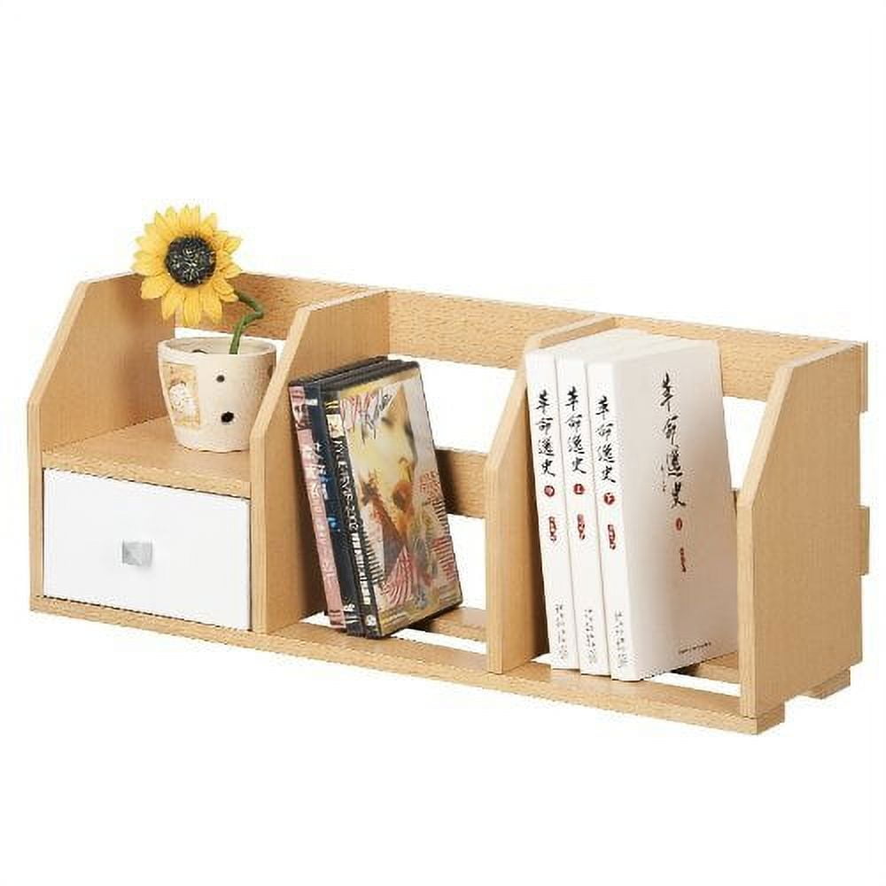 Furinno Pasir 12247SBE/WH Desk Storage Shelf with Bins - Walmart.com
