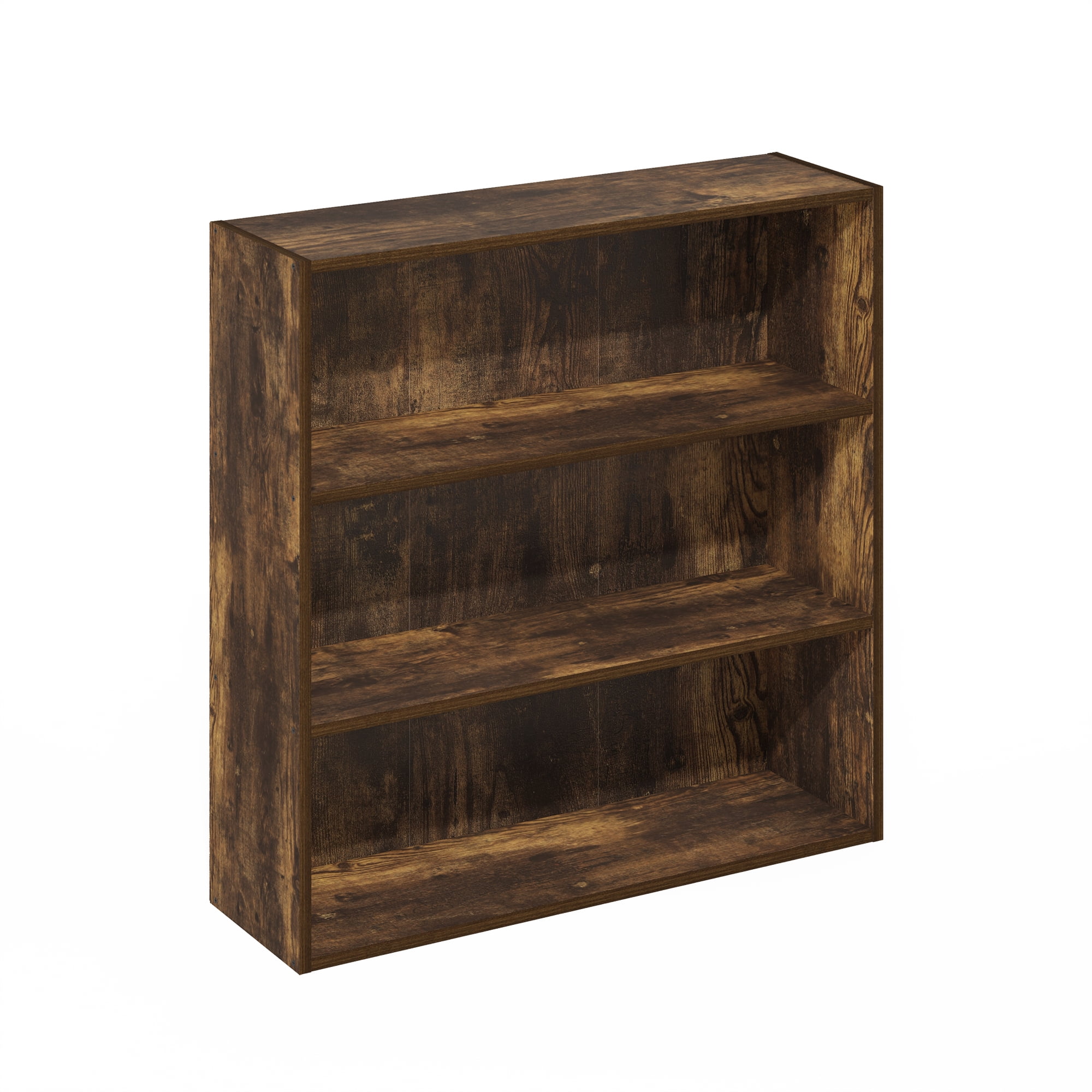 Furinno Pasir 3-Tier Open Shelf Bookcase, Bookshelf, 31.5 Inch Wide ...