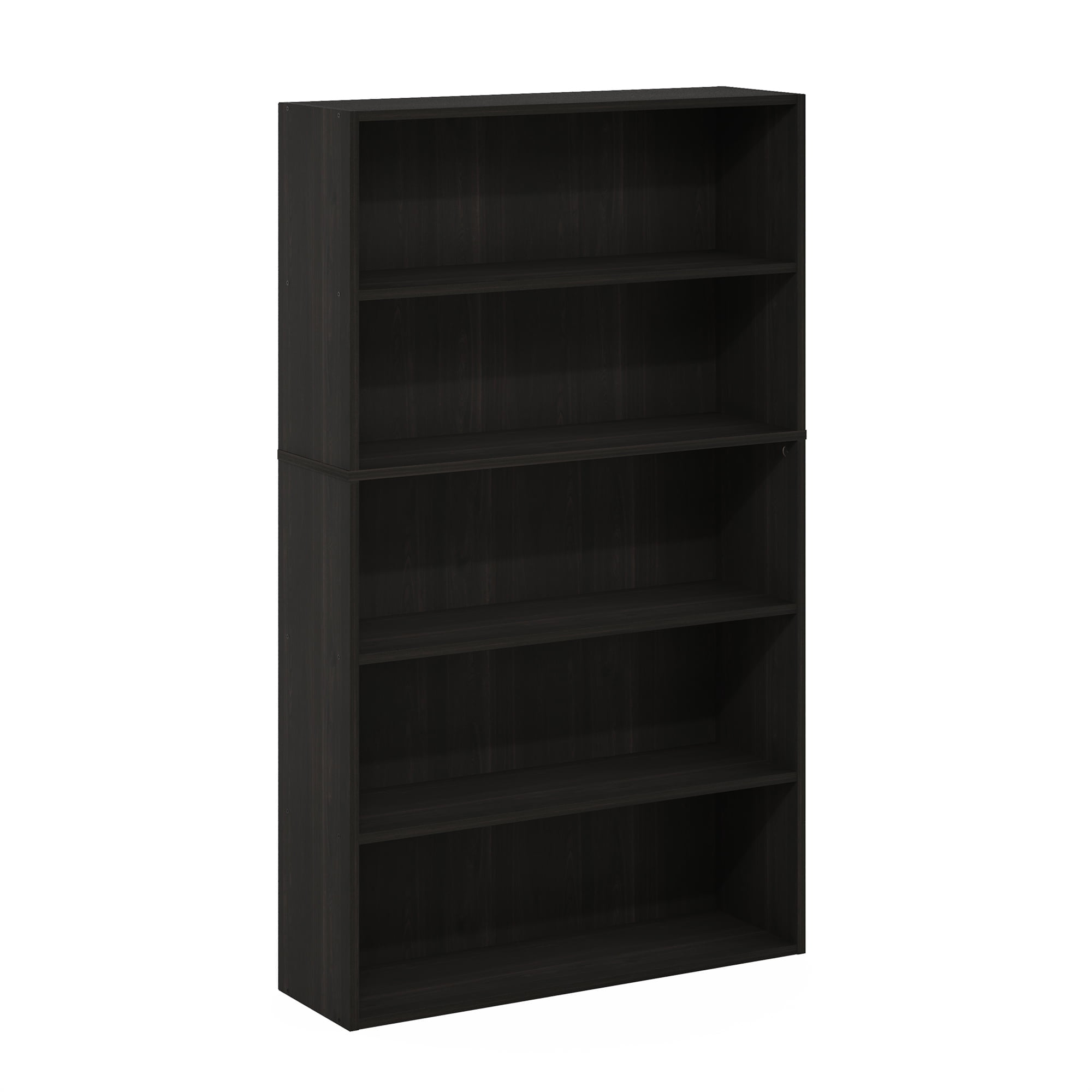 Furinno Pasir 5-Tier Open Shelf Bookcase, Bookshelf, 31.5 Inch Wide ...