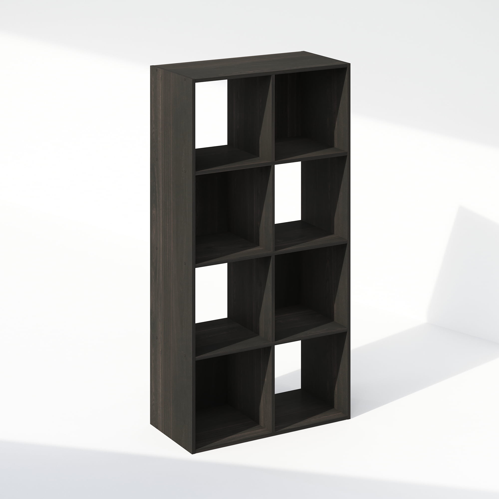 Furinno Pelli Cubic Storage Cabinet Bookcase Bookshelf 8 Cube Espresso