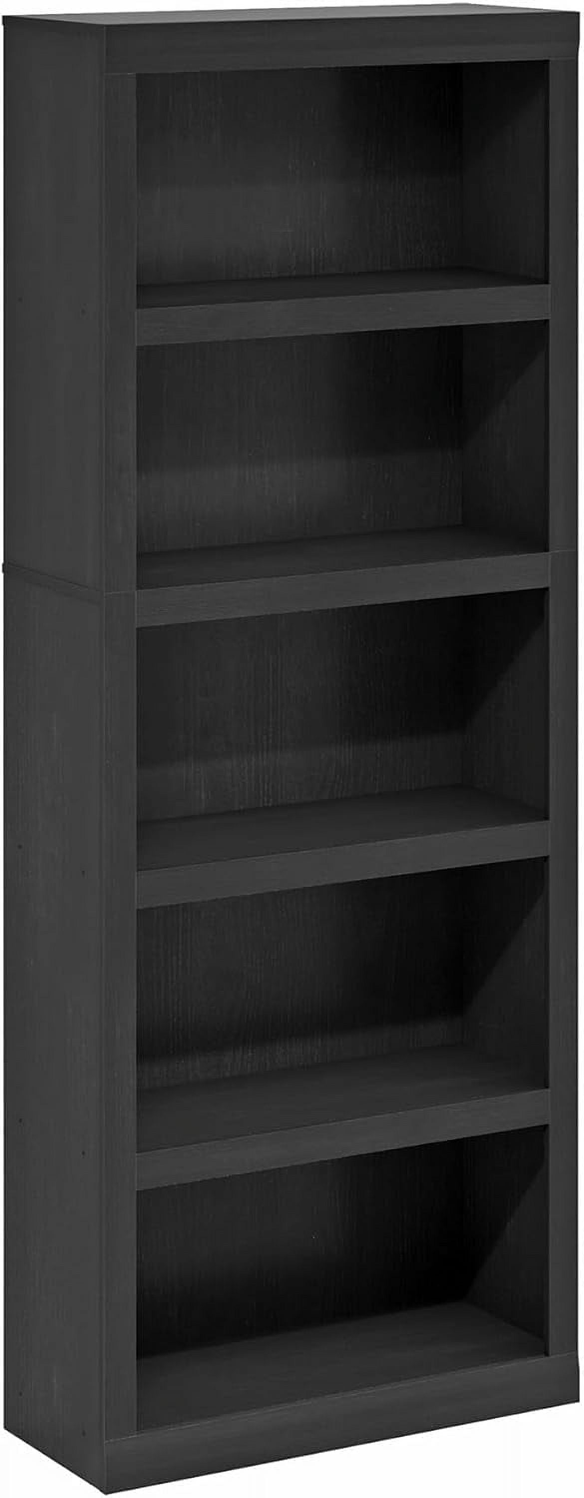 Furinno Rail 5-Tier Open Shelf Bookcase with Classic Style Edges ...