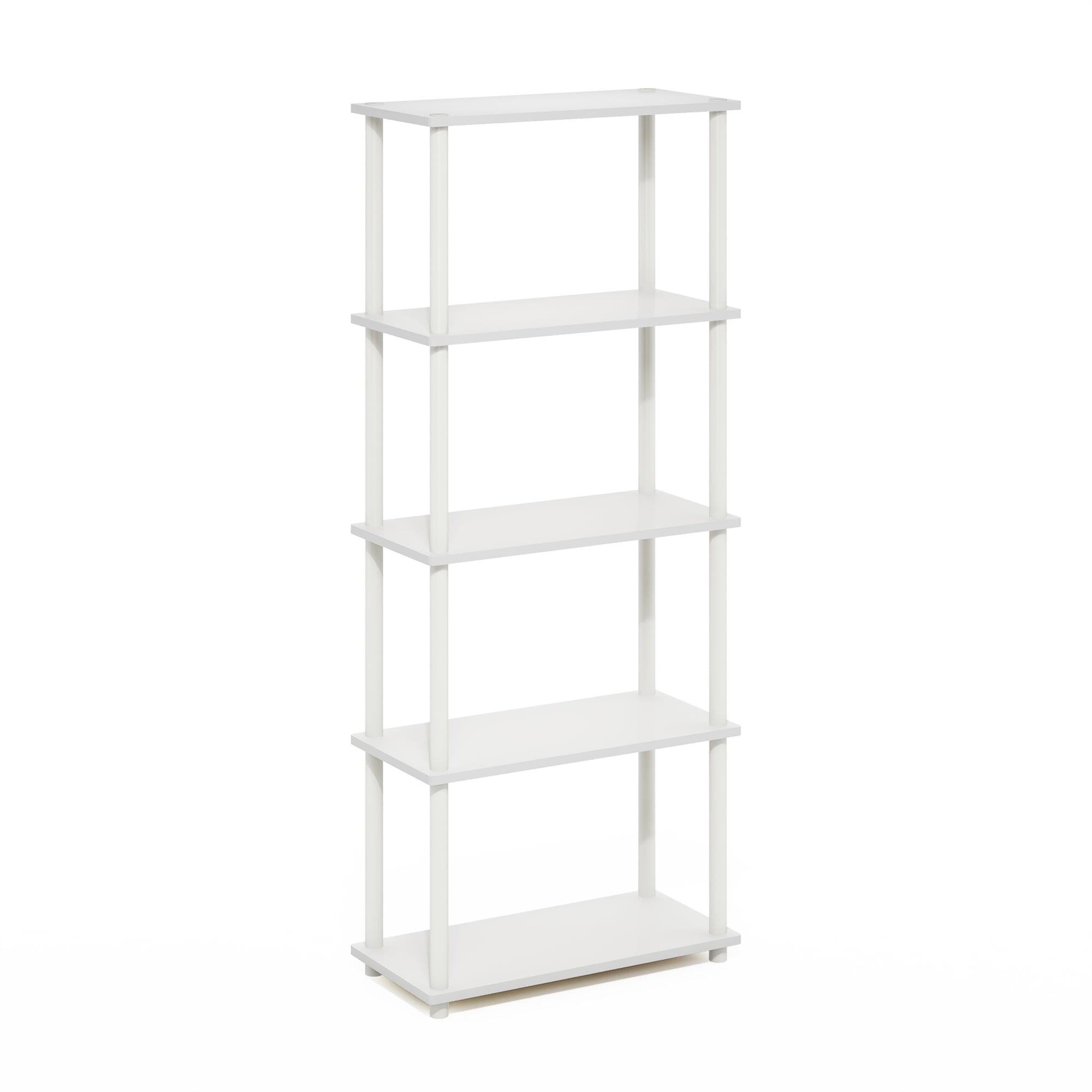 Furinno Rata 5-Tier Industrial Multipurpose Flat Base Shelf Display ...
