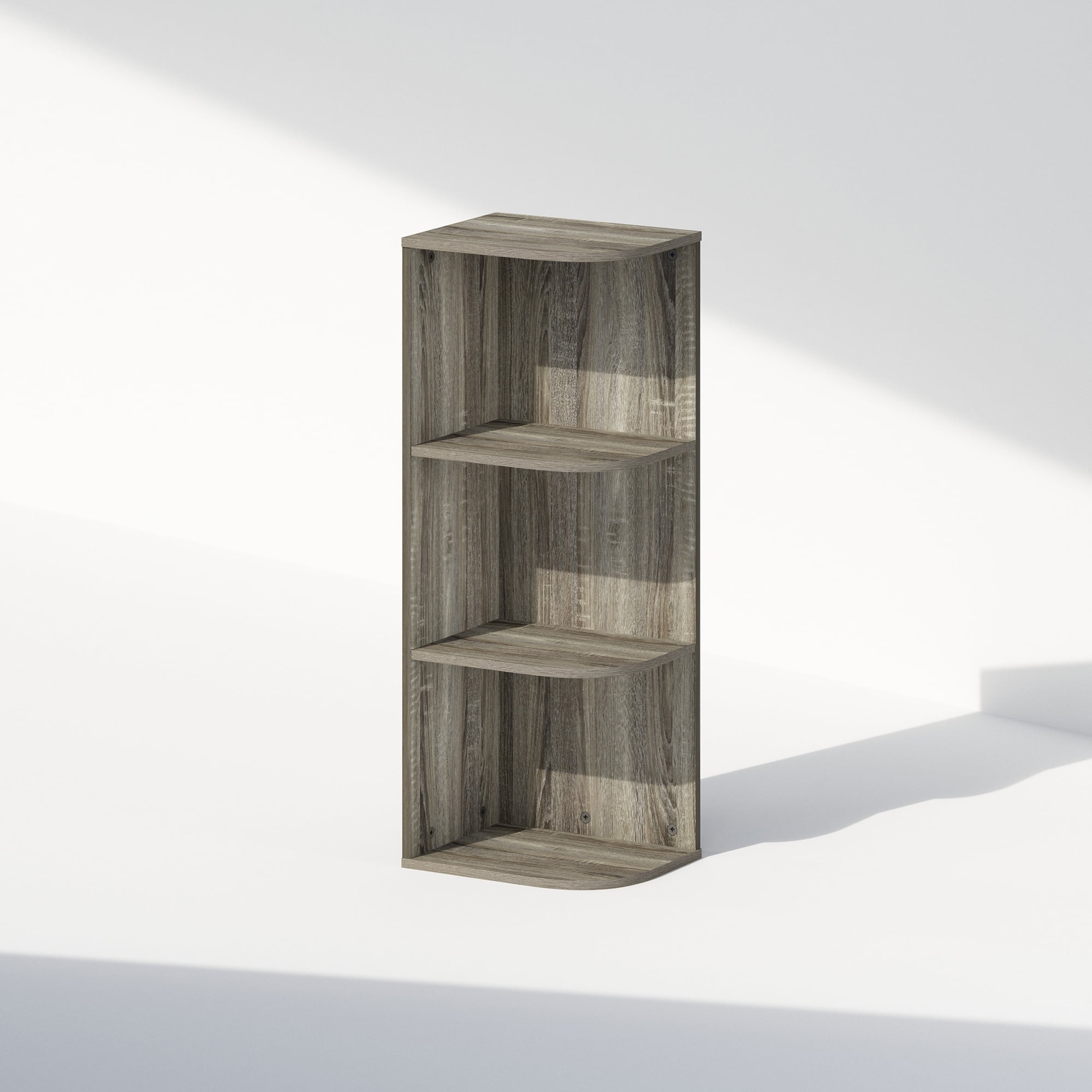 Furinno Reed 3-Tier Space Saving Corner Storage Display Shelf ...