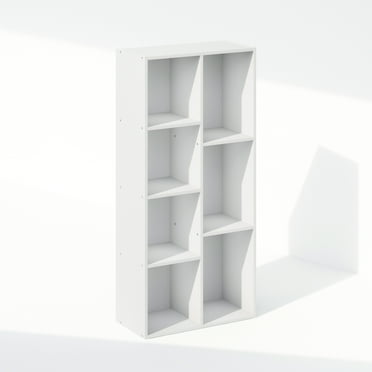 Furinno Luder 5 Cube Reversible Shelf, White - Wooden Organizer Storage ...