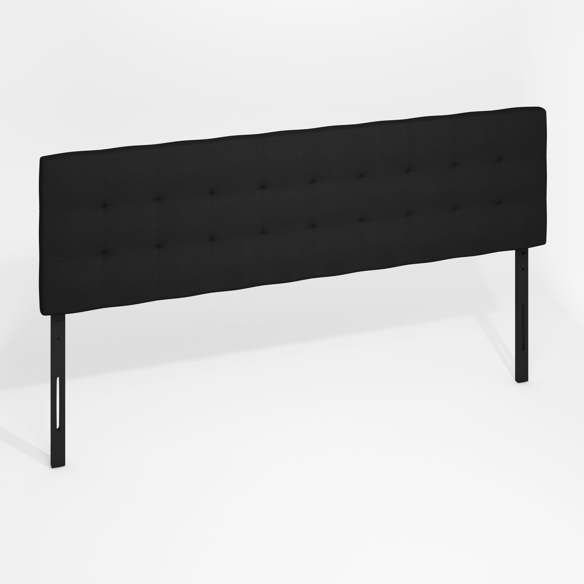 Furinno Roanne Tufted Headboard, Plain Black, King - Walmart.com