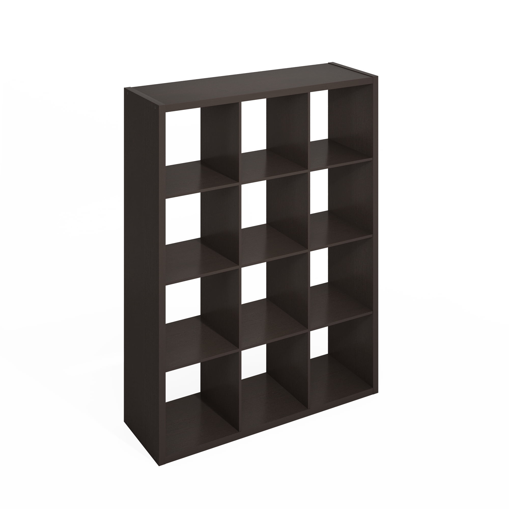 Furinno Simple Open Back Cube Storage Organizer, Standing Shelf, 12 ...