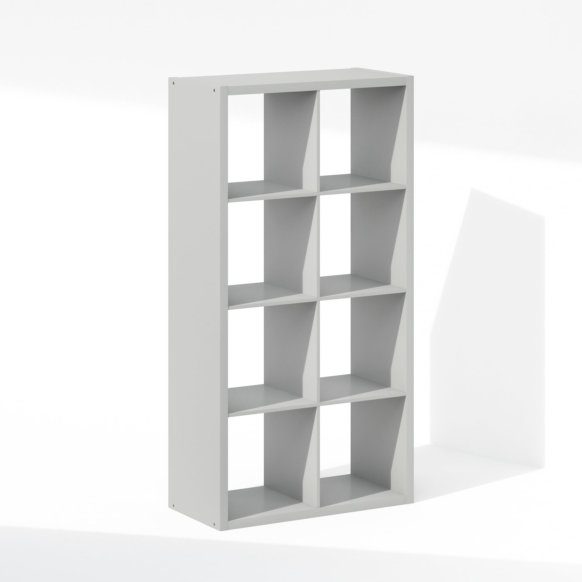 Furinno Simple Open Back Cube Storage Organizer, Standing Shelf, 8-Cube ...