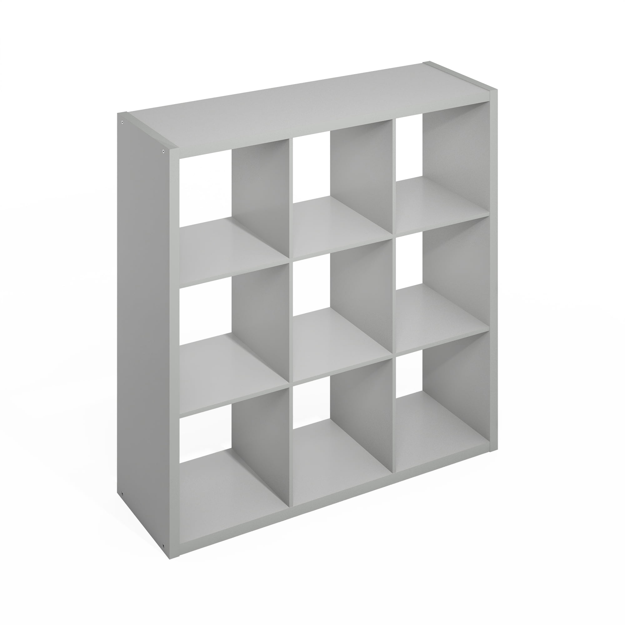 Furinno Simple Open Back Cube Storage Organizer, Standing Shelf, 9-Cube ...