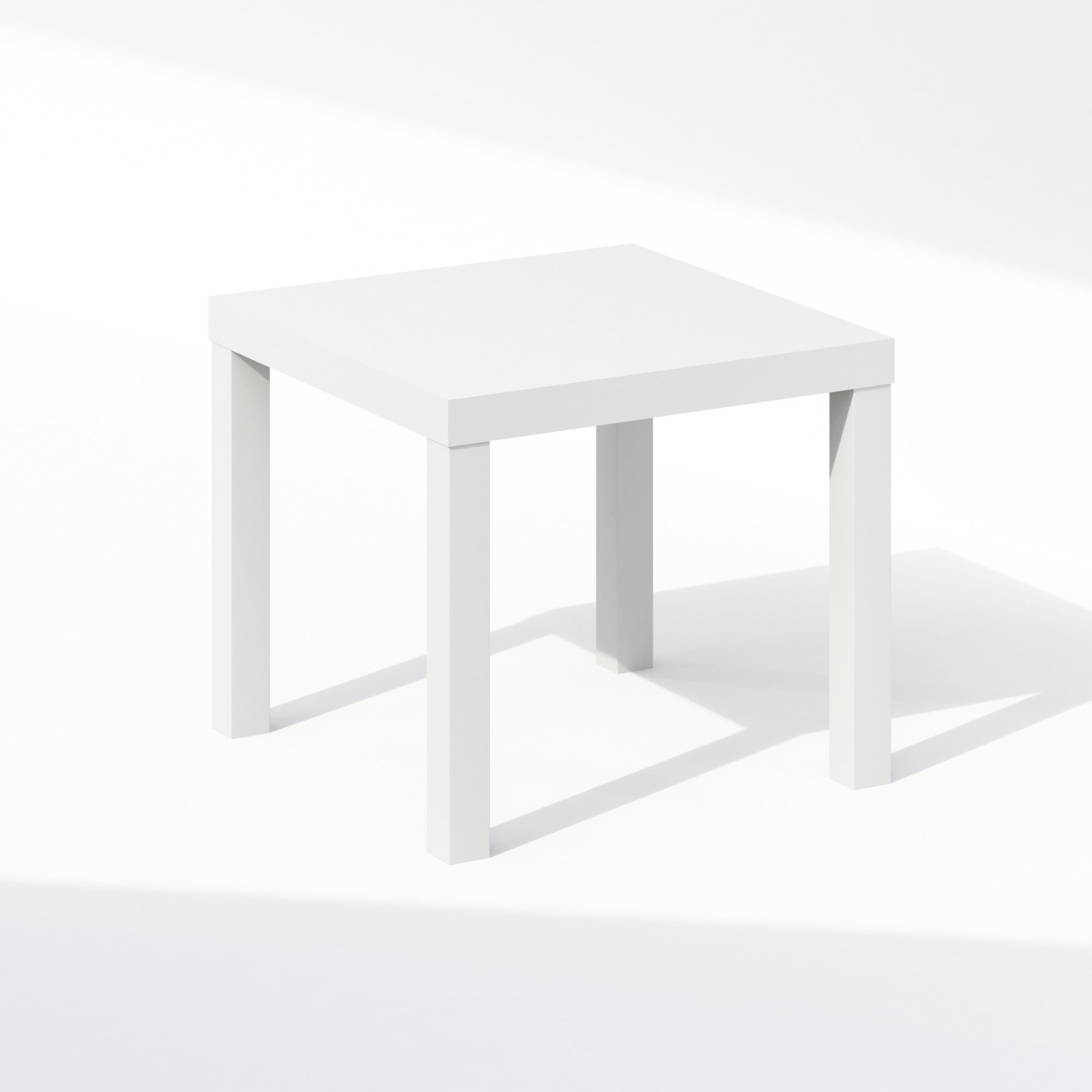 Furinno Simple Square Coffee Table, Side Table, White - Walmart.com
