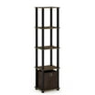 Furinno Turn-N-Tube 3-Tier Compact Multipurpose Shelf Display Rack with ...