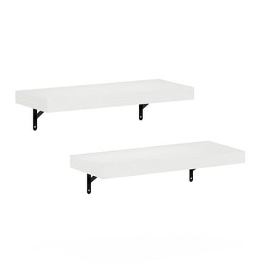 Furinno Rossi Wall Mounted Corner L-Shape Floating Display Shelves ...