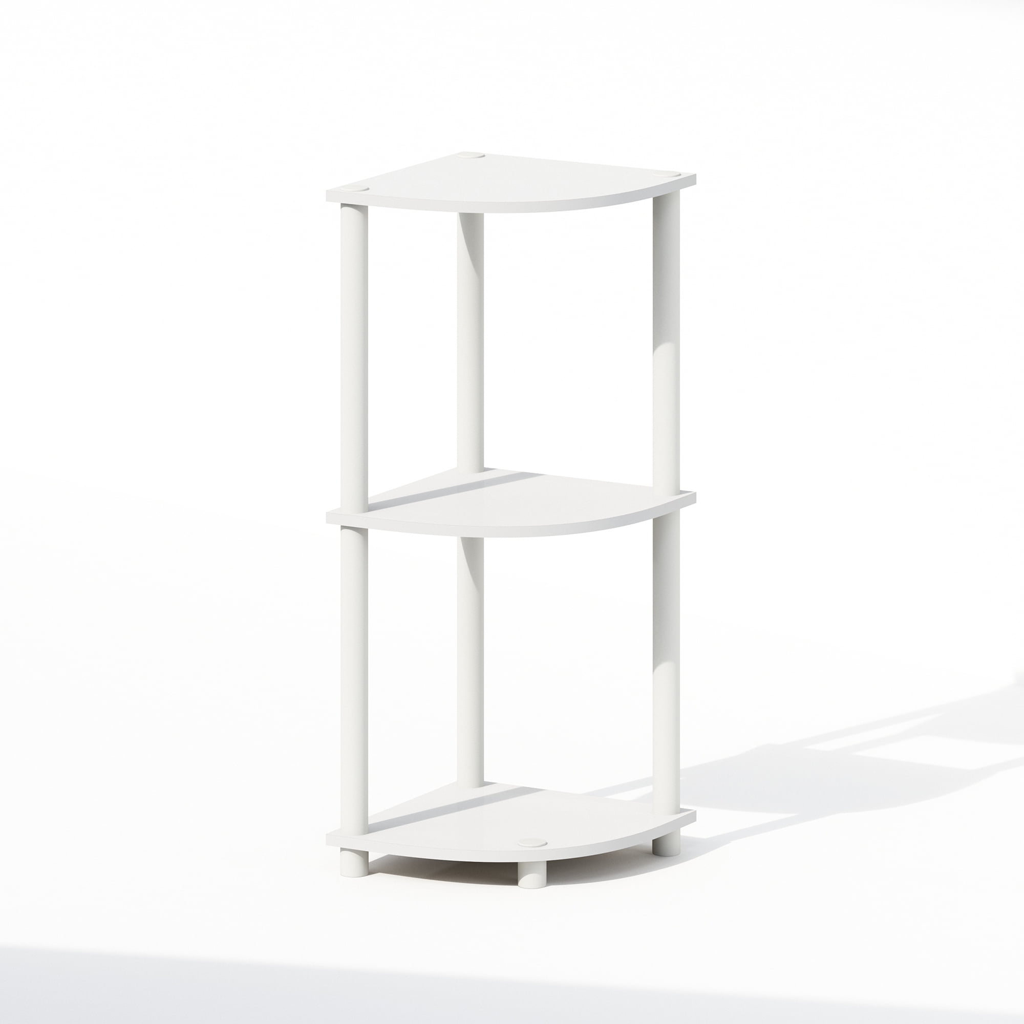 Furinno Turn-N-Tube 3-Tier Multipurpose Corner Shelf, Display Shelf ...
