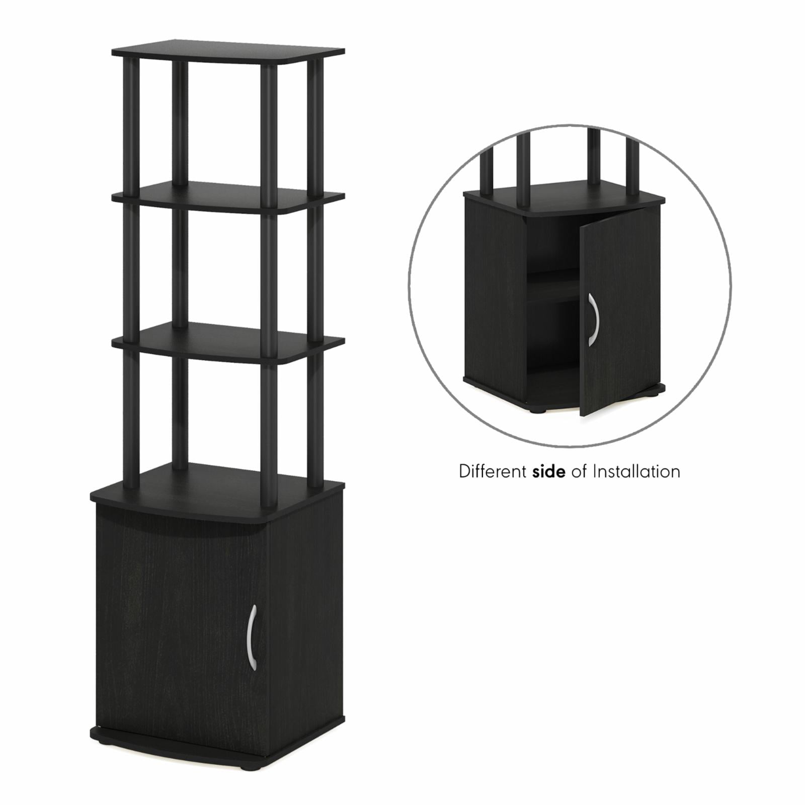 Furinno Turn-N-Tube 3-Tier Tall TV Entertainment Side Table Display ...