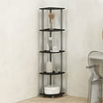 Furinno Turn-N-Tube 5 Tier Multipurpose Corner Display Rack Shelving ...