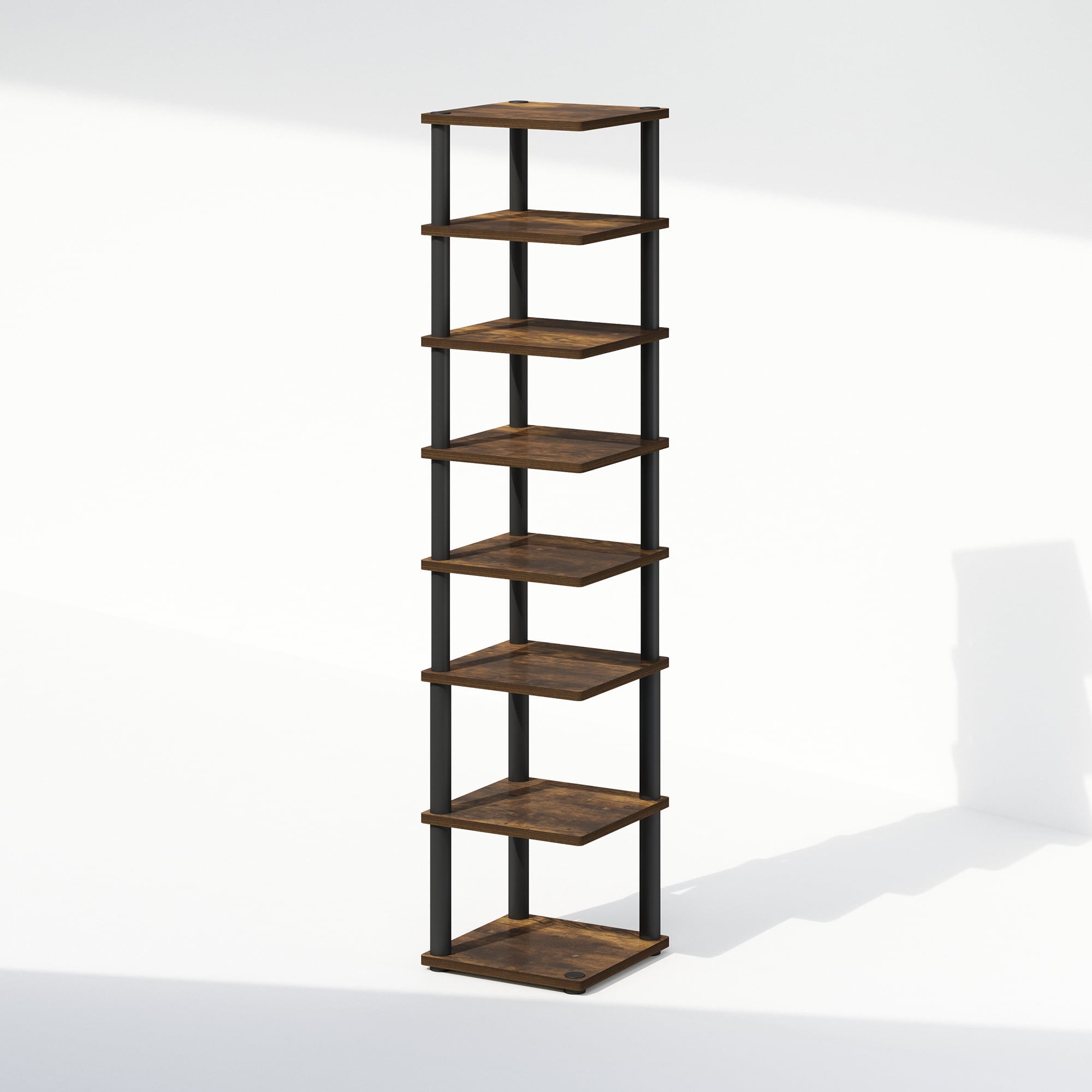 Furinno Turn-N-Tube 8-Tier Vertical Space Saving Free Standing Corner ...