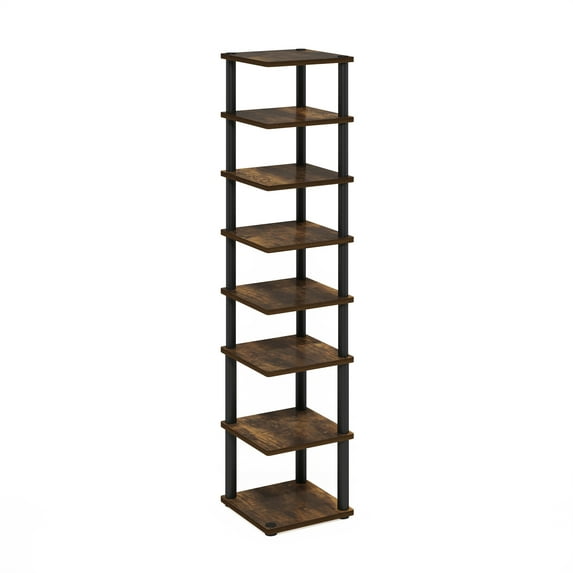 Furinno Turn-N-Tube 8-Tier Vertical Space Saving Free Standing Shoe ...