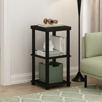 3-Tier Turn-N-Tube Open Storage Side Table, End Table with USB ...