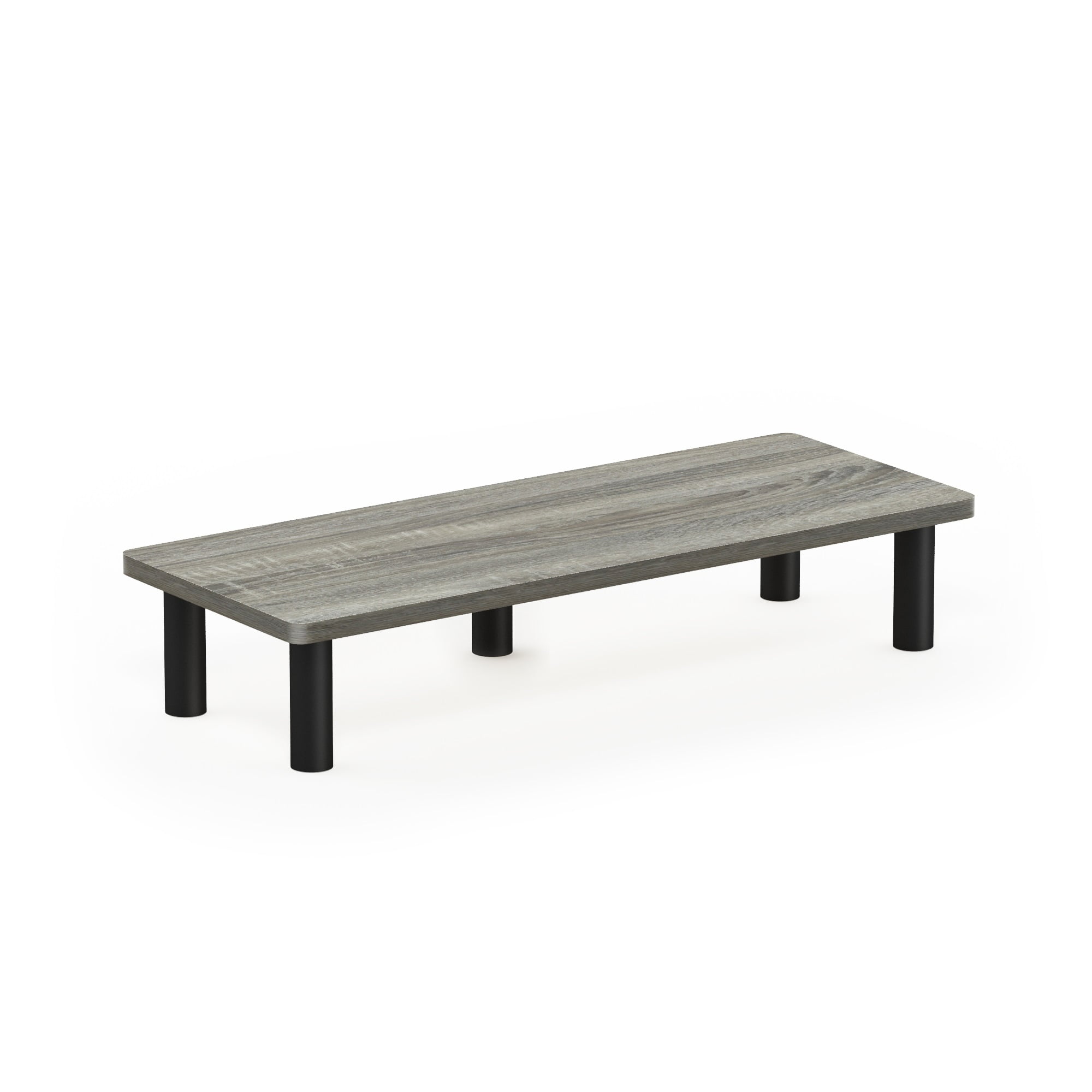 Furinno Desk Office Turn-N-Tube Corner Monitor Riser Stand, French Oak ...