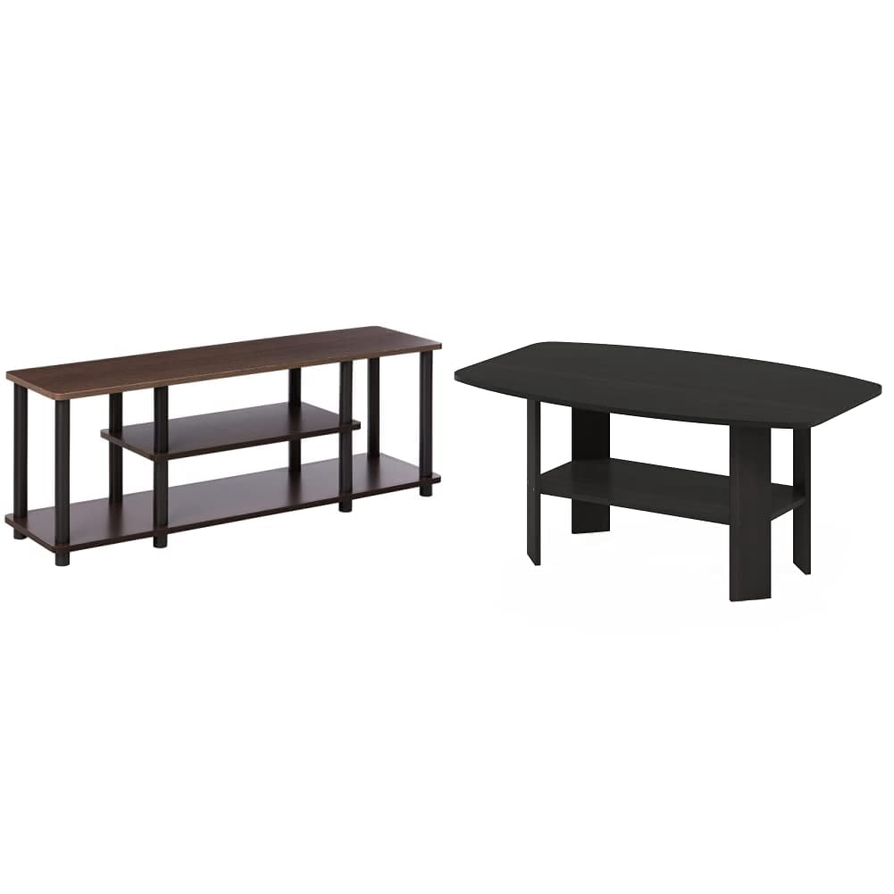 Furinno Turn-N-Tube No Tools 3D 3-Tier Entertainment TV Stand up to 50 ...
