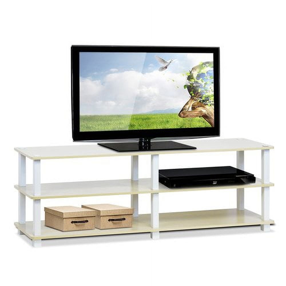 Furinno Turn-S-Tube No Tools 3-Tier Entertainment TV Stand, Multiple ...