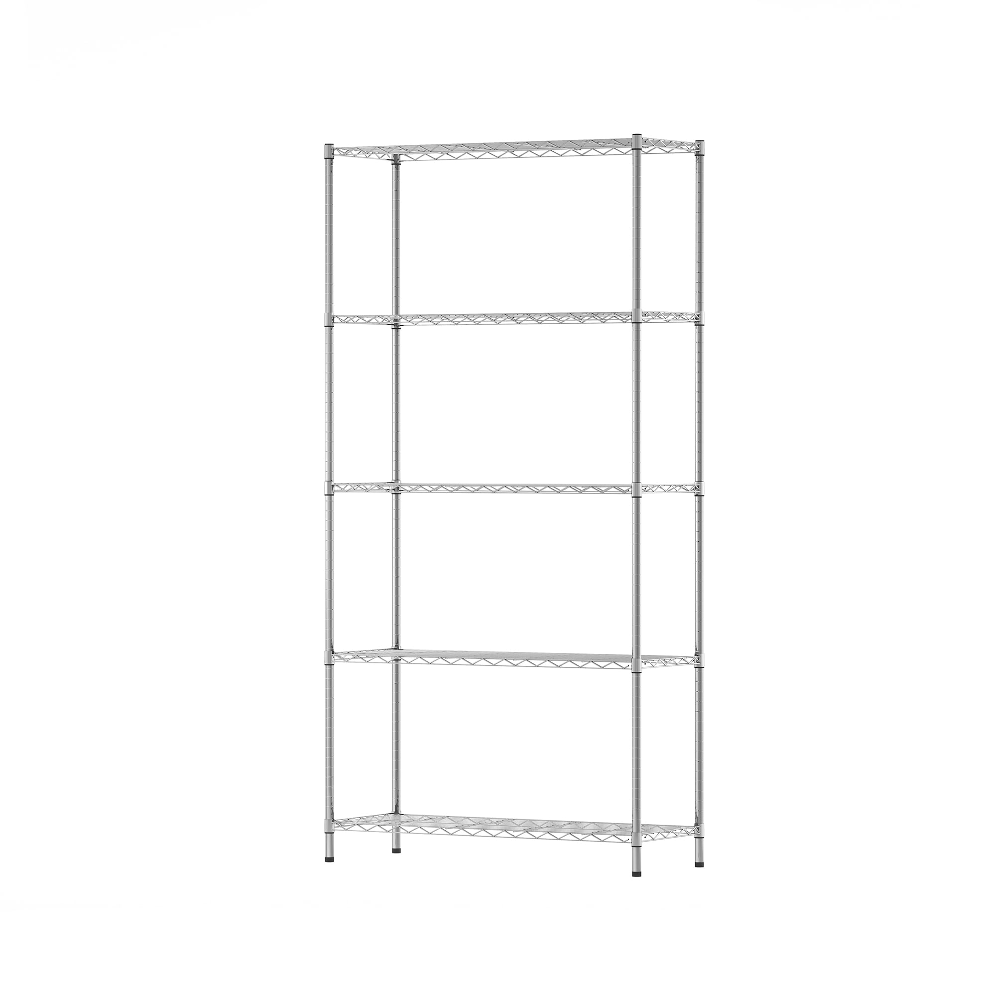 Free Shipping! Furinno Wayar 5-Tier Heavy-Duty Metal Rack, Adjustable ...