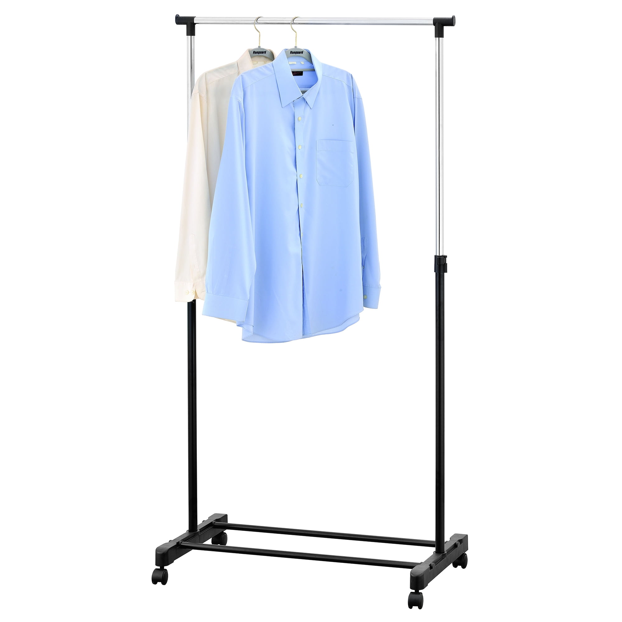 Furinno Wayar Single Adjustable Height Garment Rack, Metal and Plastic ...