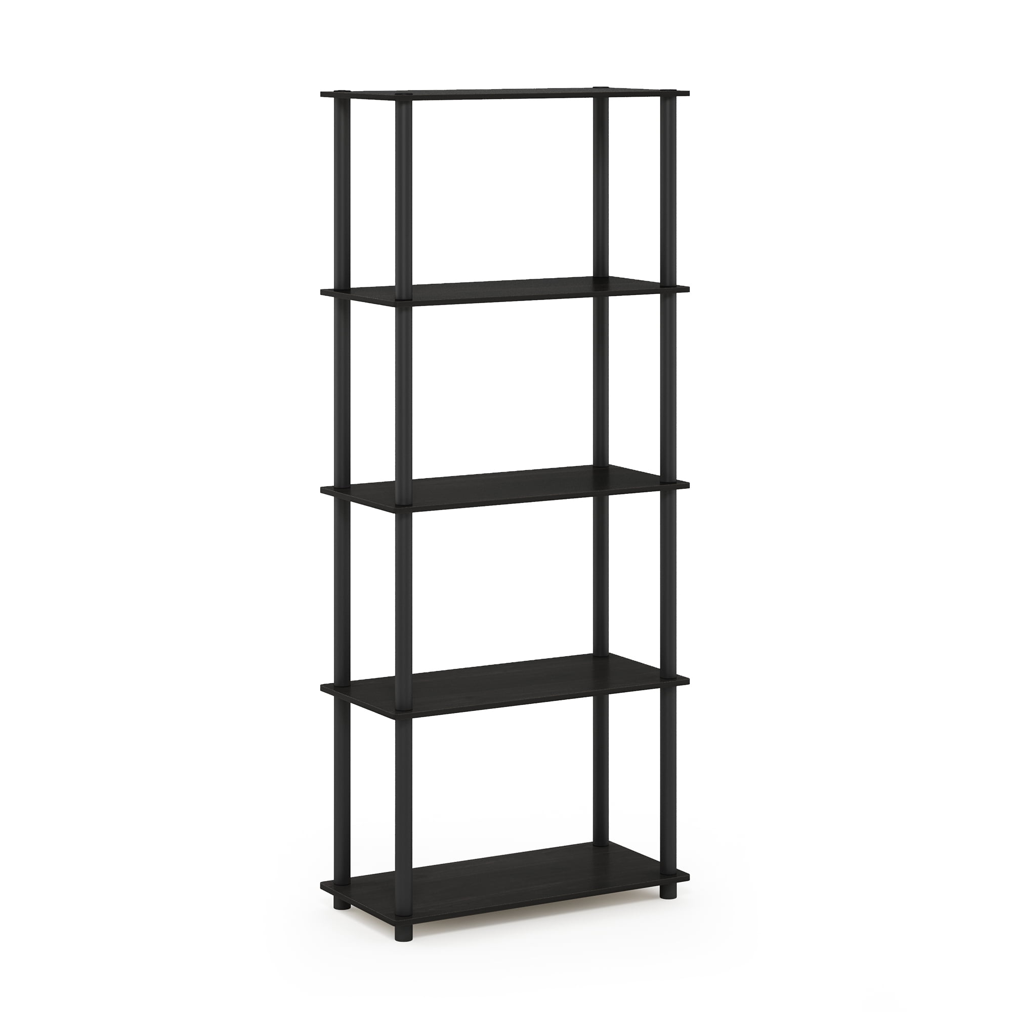 Furinno Wire 5-Tier Industrial Style Metal Frame Display Shelf, 24 Wide ...