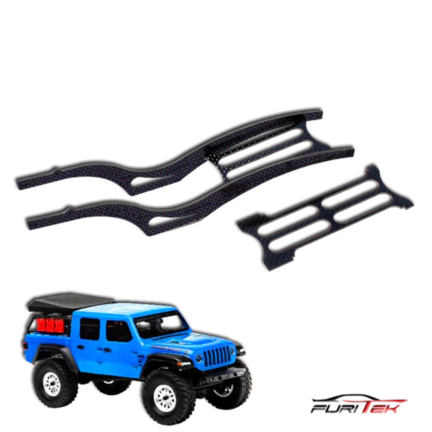 Furitek Scythe CF Rail Frame For SCX24 Jeep Gladiator - Blue - Walmart.com
