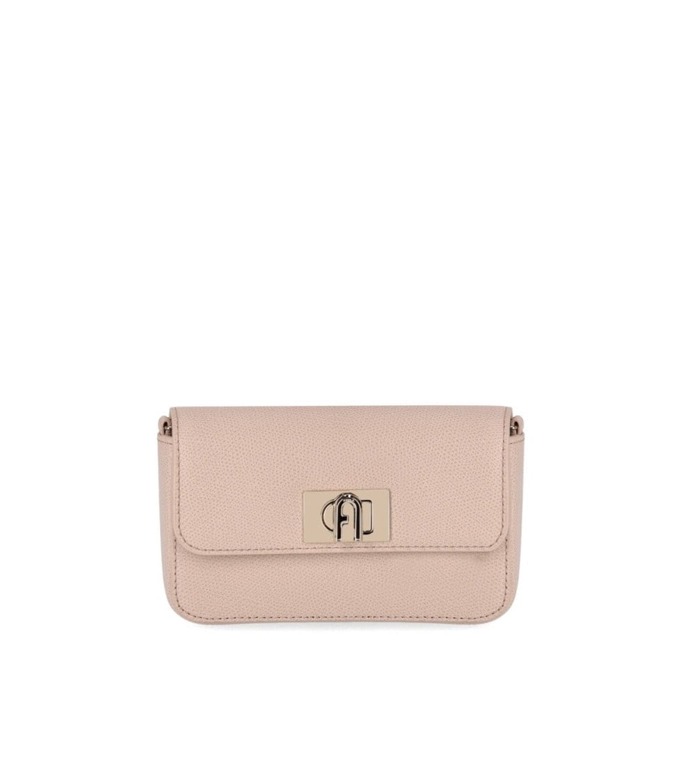 Furla Female Pink Pebbled Leather Shoulder Bag Neutrals - Walmart.com