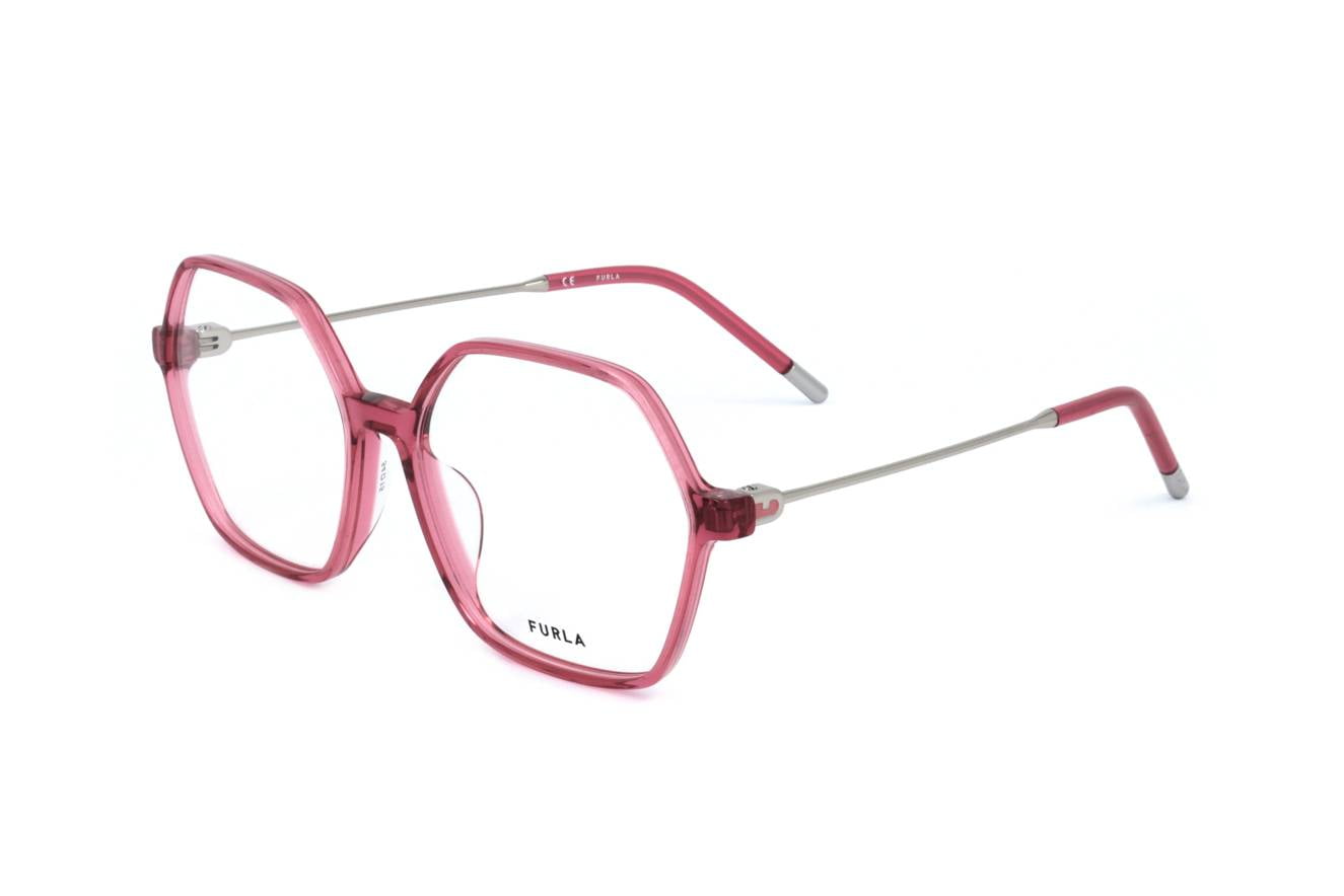 Furla eyeglasses VFU636 WOMAN 54/15/140 838 SHINY TRANSPARENT PINK ...