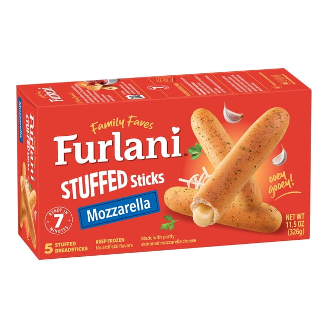 Furlani Mozzarella Cheese Stuffed Bread Sticks, 11.5 oz, 5 Ct - Walmart.com