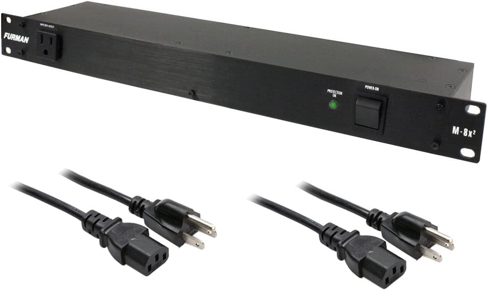 Furman M-8x2 Merit Series 8 Outlet Power Conditioner & Surge Protector ...