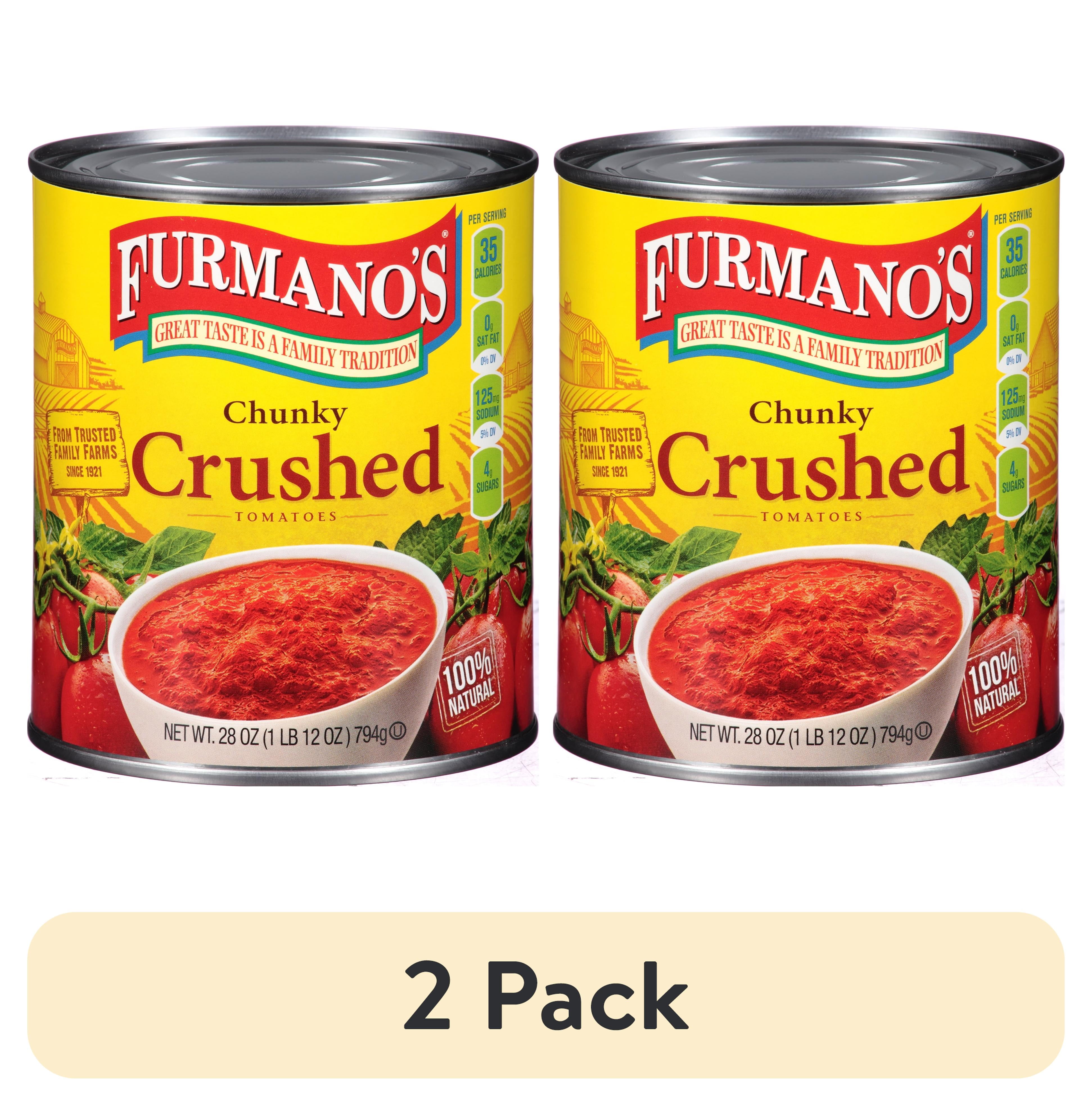 (2 pack) Furmano's Chunky Crushed Tomatoes, 28 oz, Can - Walmart.com