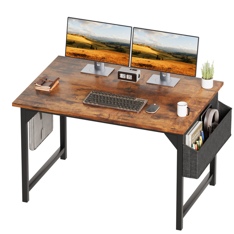 Furmax 40 Inch Office Desk Modern Computer Desk with Storage Bag ...