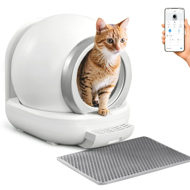 Furmax Automatic Self Cleaning Cat Litter Box with App Control Support ...